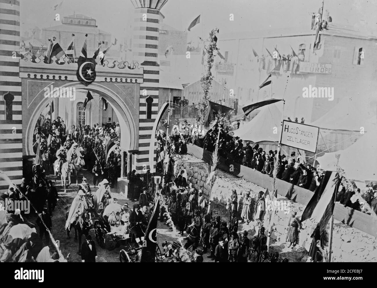 Original Caption: State visit to Jerusalem of Wilhelm II of Germany in ...