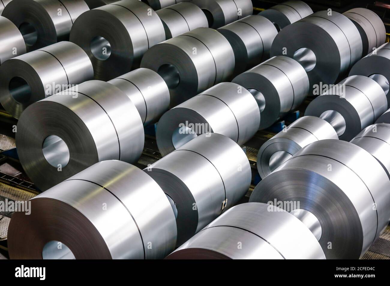 Aerial view industrial area iron hi-res stock photography and images ...