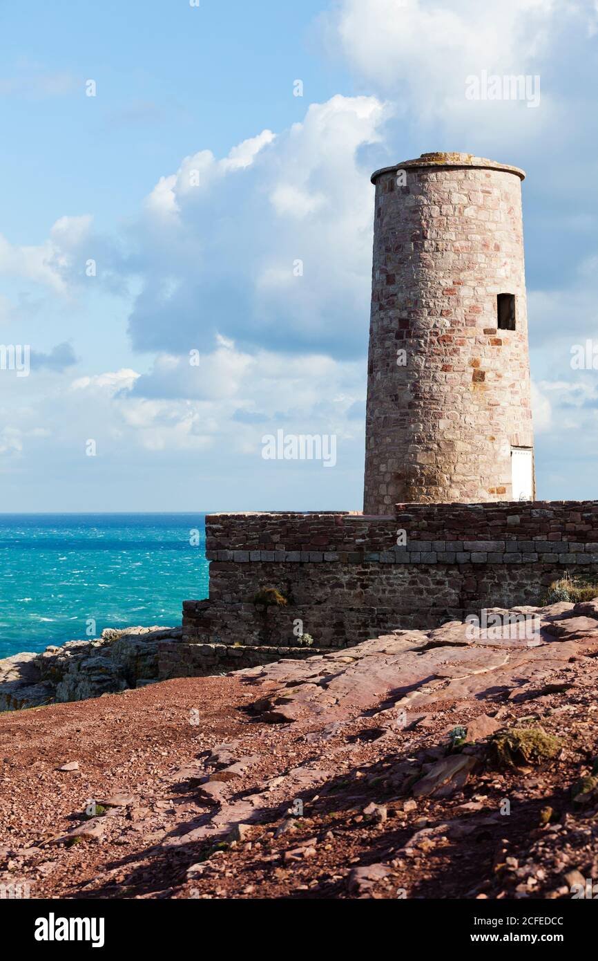 Small lighthouse at cap frehel hi-res stock photography and images - Alamy