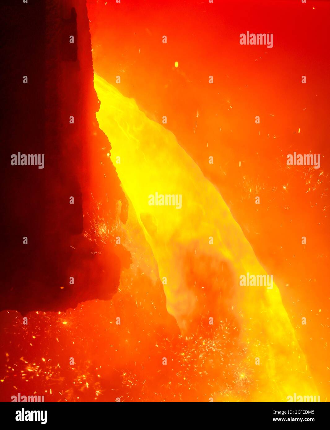 Blast furnace tapping hi-res stock photography and images - Alamy