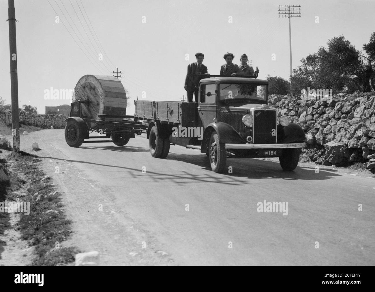 Post office trailer ca. 1934-1939 Stock Photo - Alamy