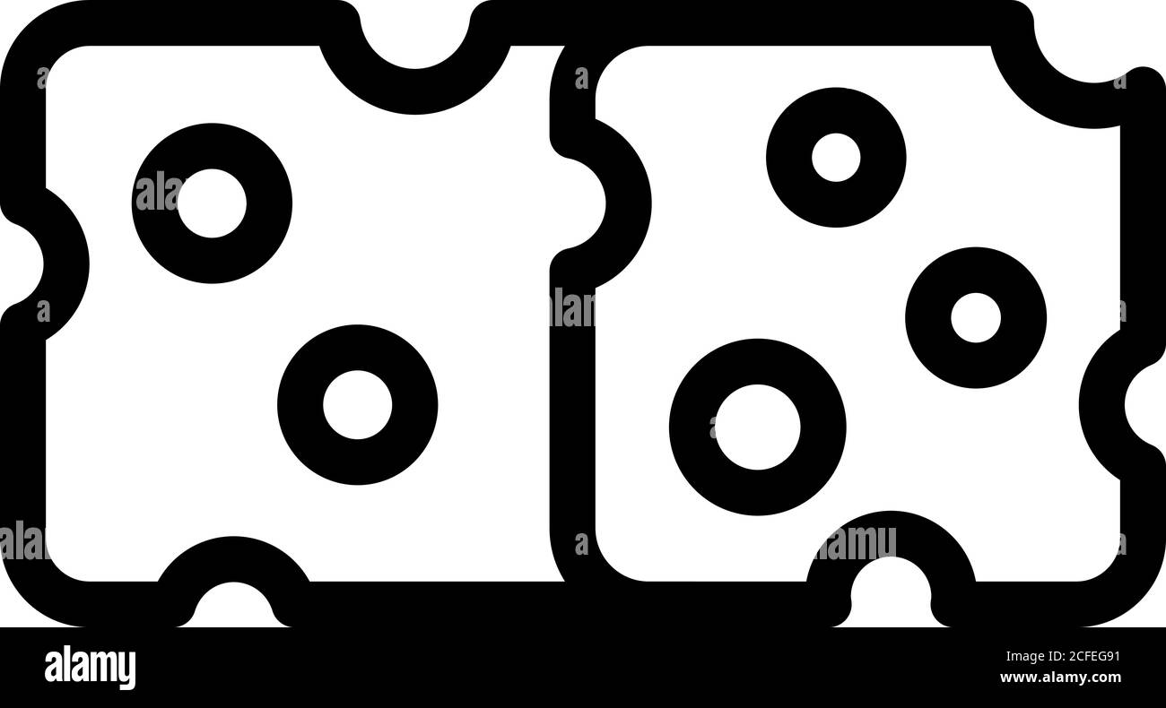 Food cheese icon, outline style Stock Vector Image & Art - Alamy