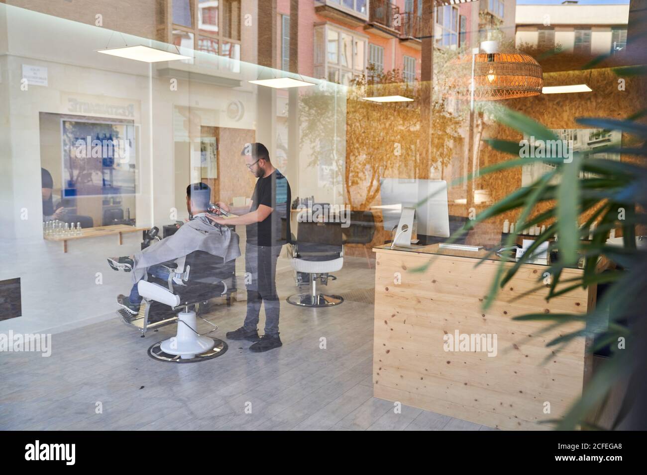 Barber Shop Window High Resolution Stock Photography and Images - Alamy