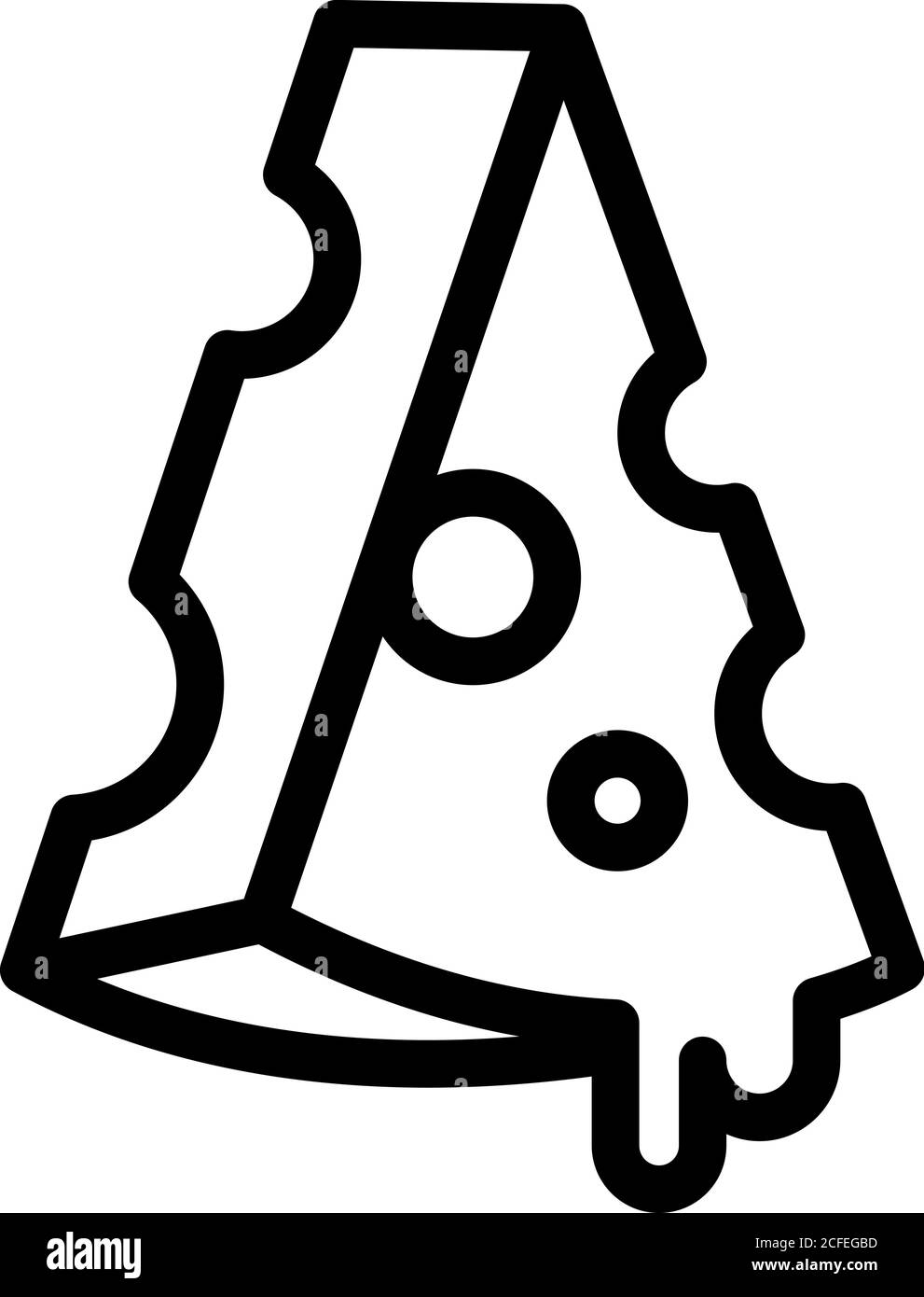 Cheese melting icon, outline style Stock Vector Image & Art - Alamy