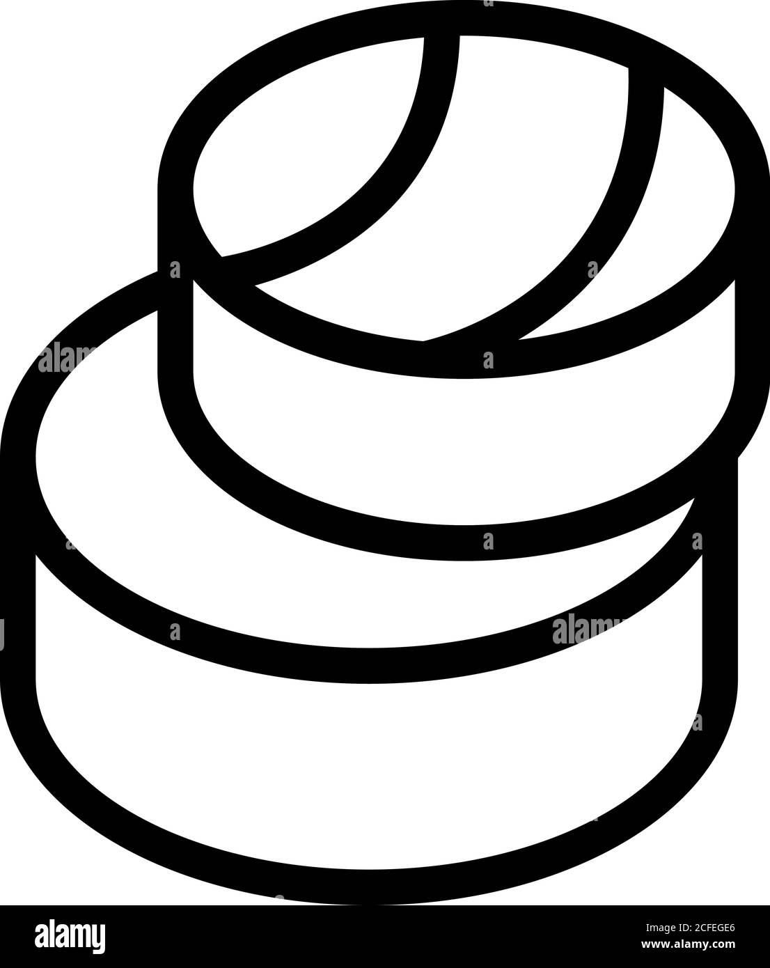 Whole cheese icon, outline style Stock Vector Image & Art - Alamy