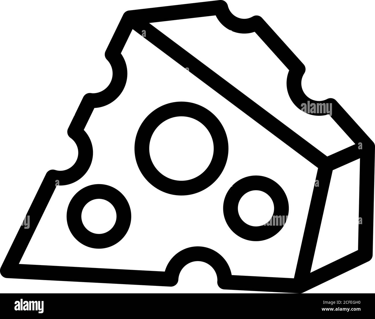 Cheese sandwich icon, outline style Stock Vector Image & Art - Alamy