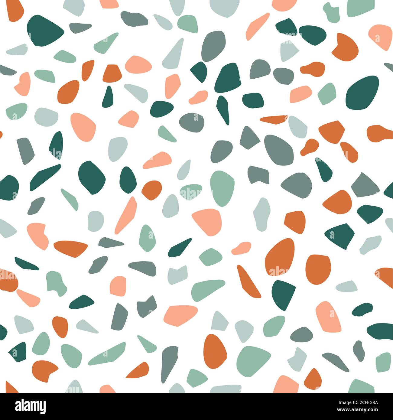 Terrazzo flooring vector seamless pattern in bright colors Stock Vector ...