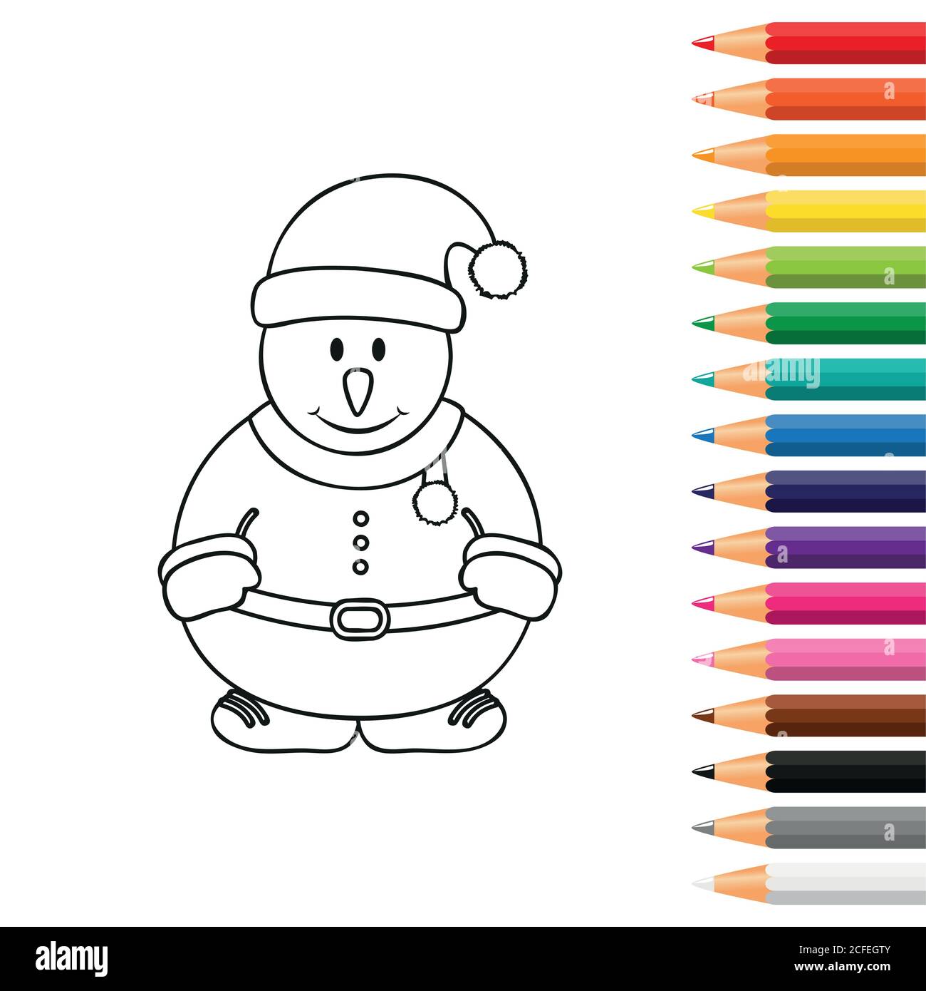 Snowman Pencil Drawing