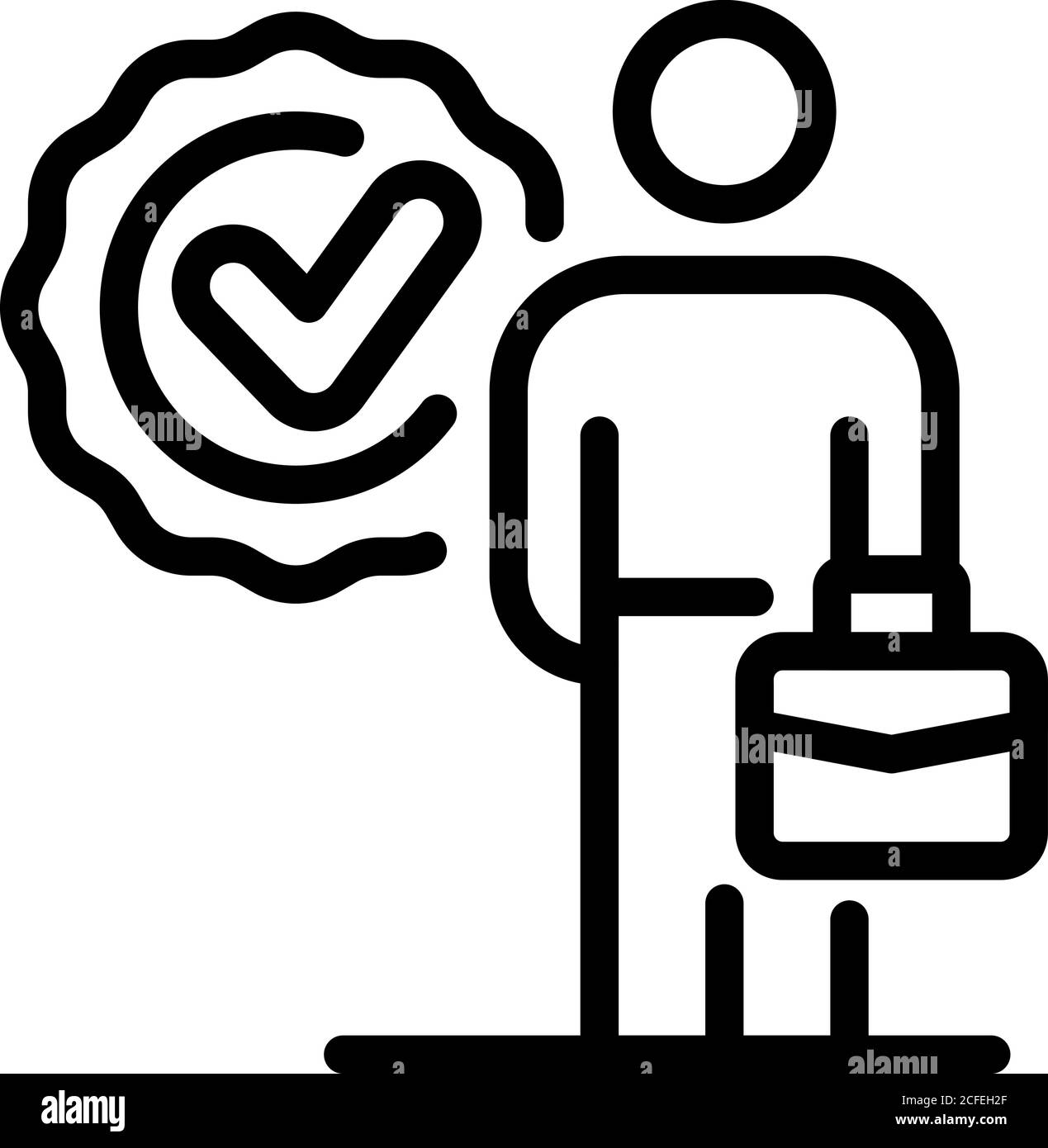 Quality agent icon, outline style Stock Vector Image & Art - Alamy