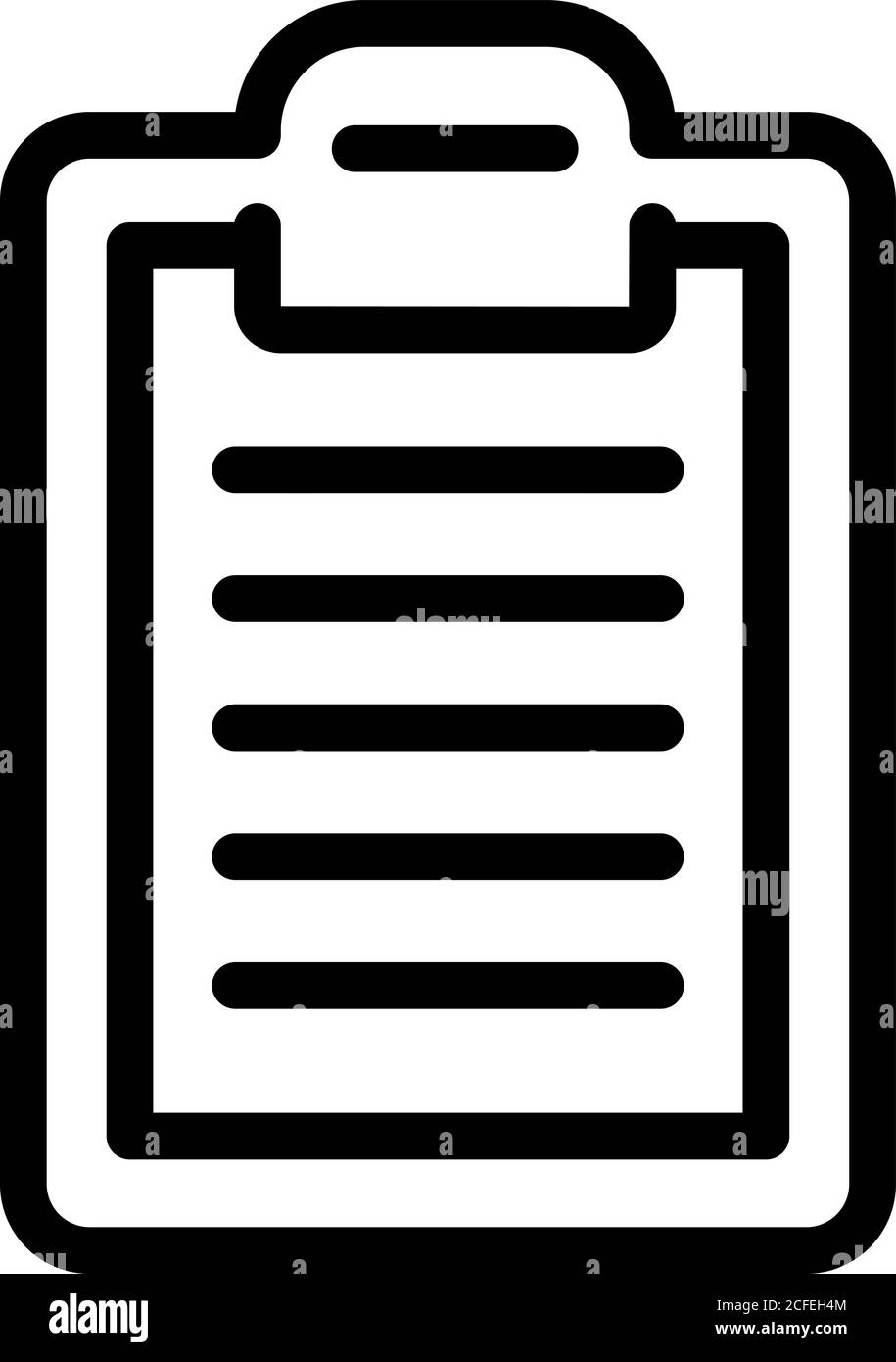 Clipboard icon, outline style Stock Vector Image & Art - Alamy