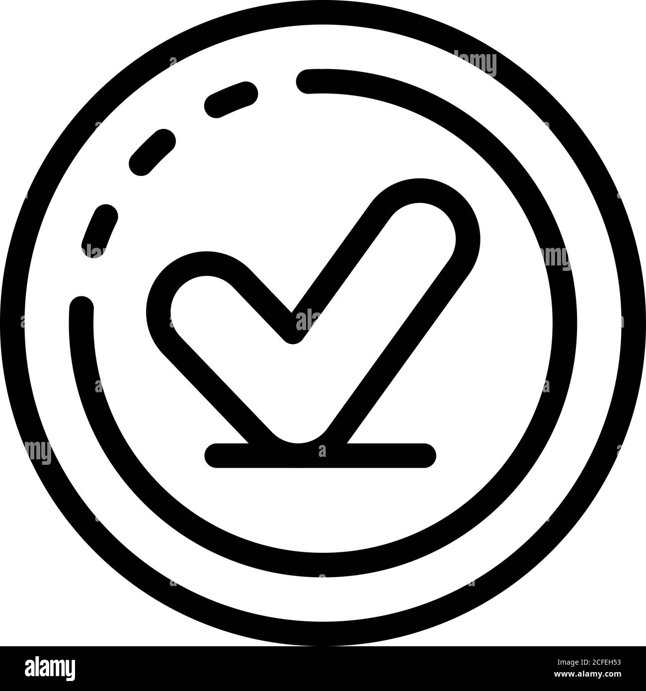 Quality done icon, outline style Stock Vector Image & Art - Alamy