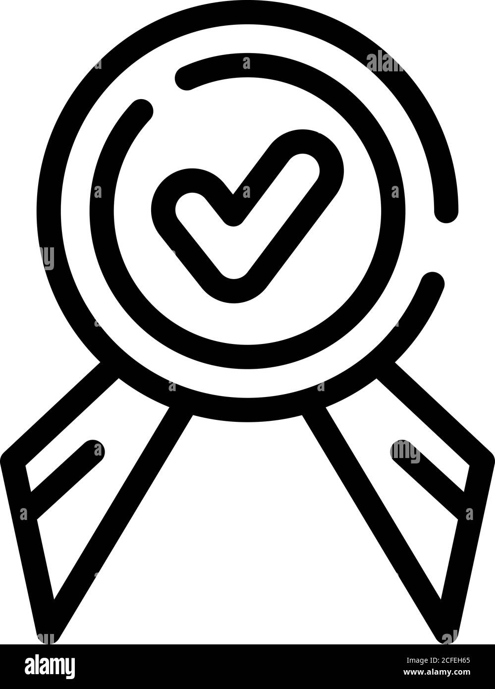 Quality medal icon, outline style Stock Vector Image & Art - Alamy