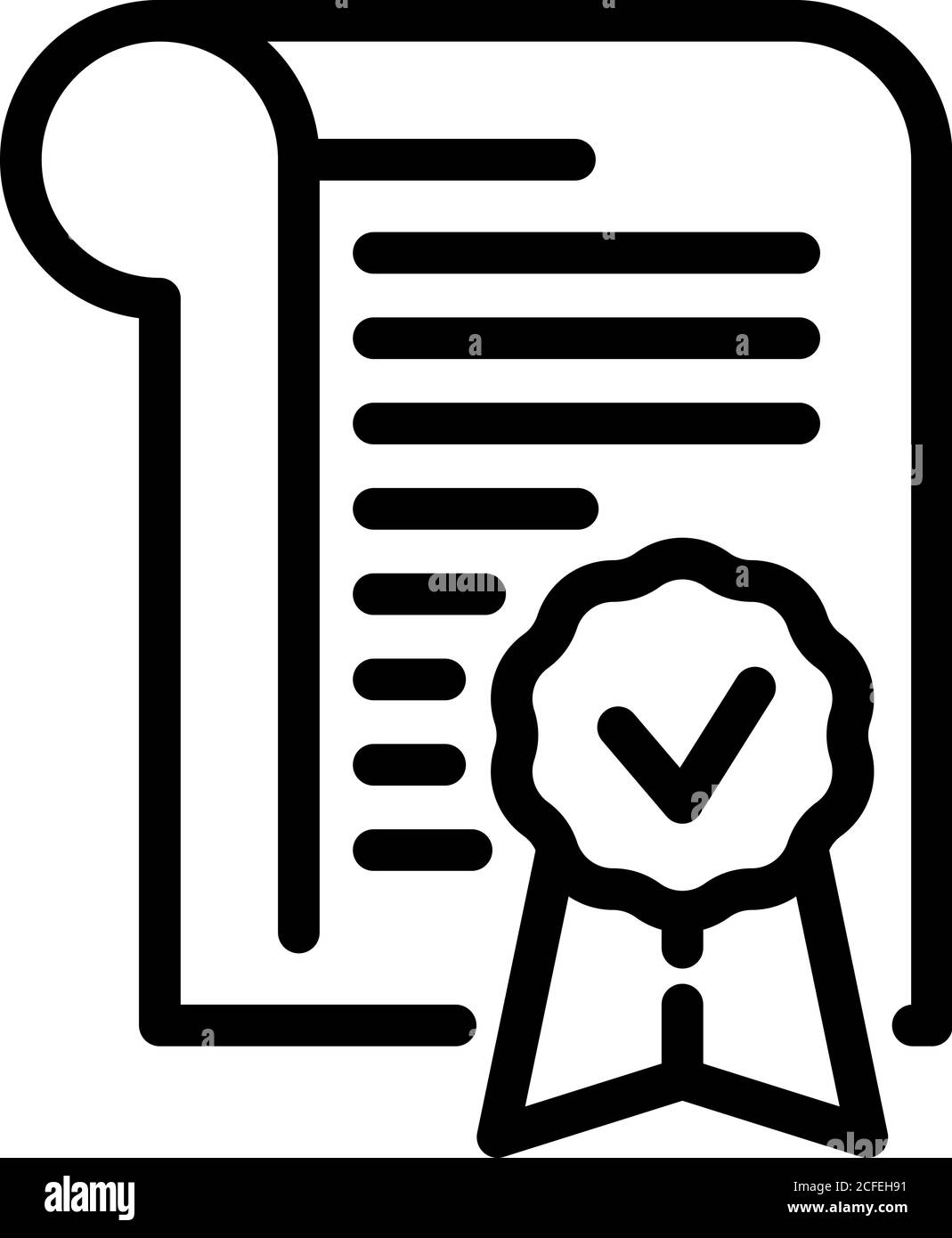 Quality certificate icon, outline style Stock Vector Image & Art - Alamy