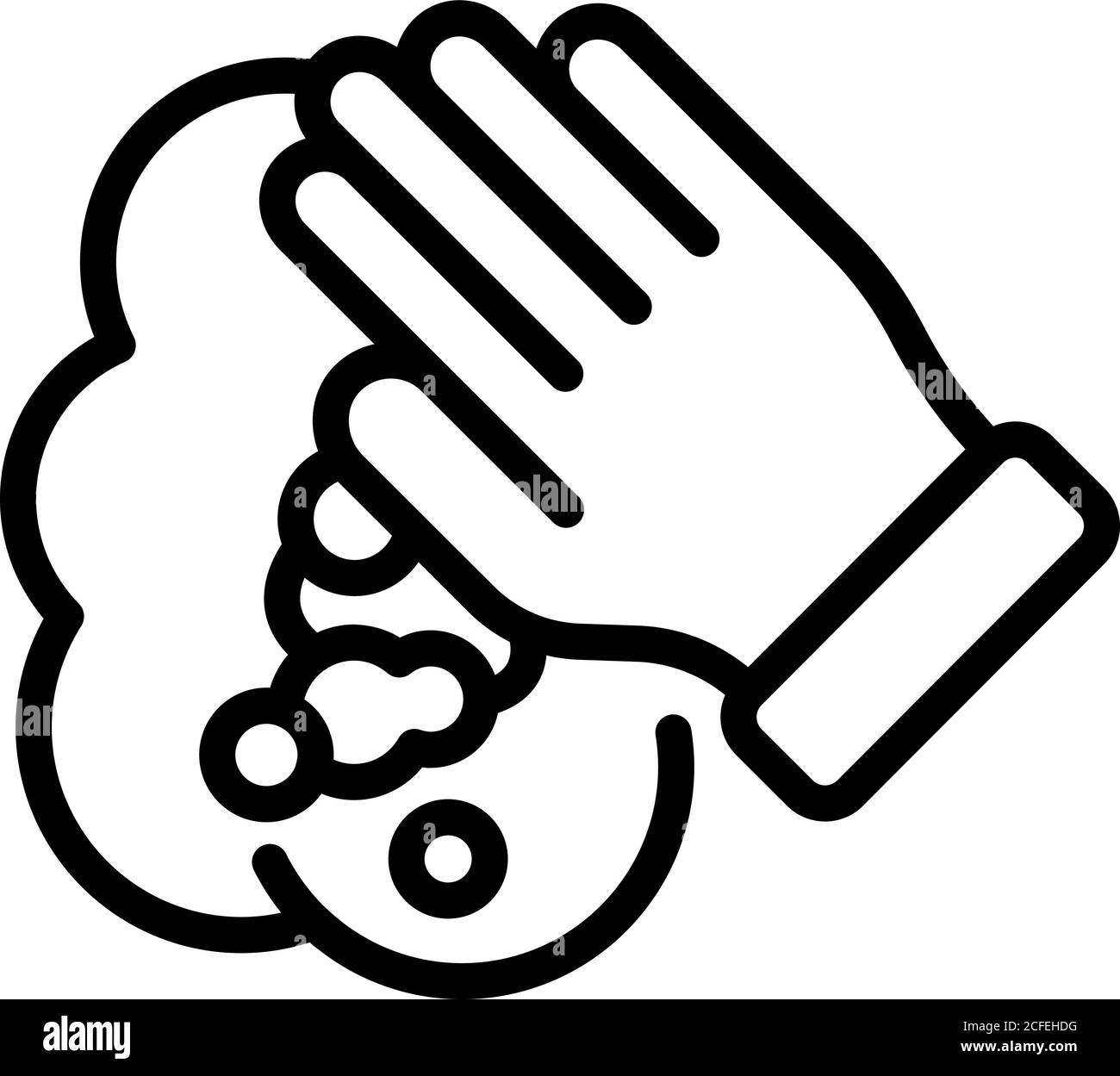 With washcloth washing Black and White Stock Photos & Images - Alamy