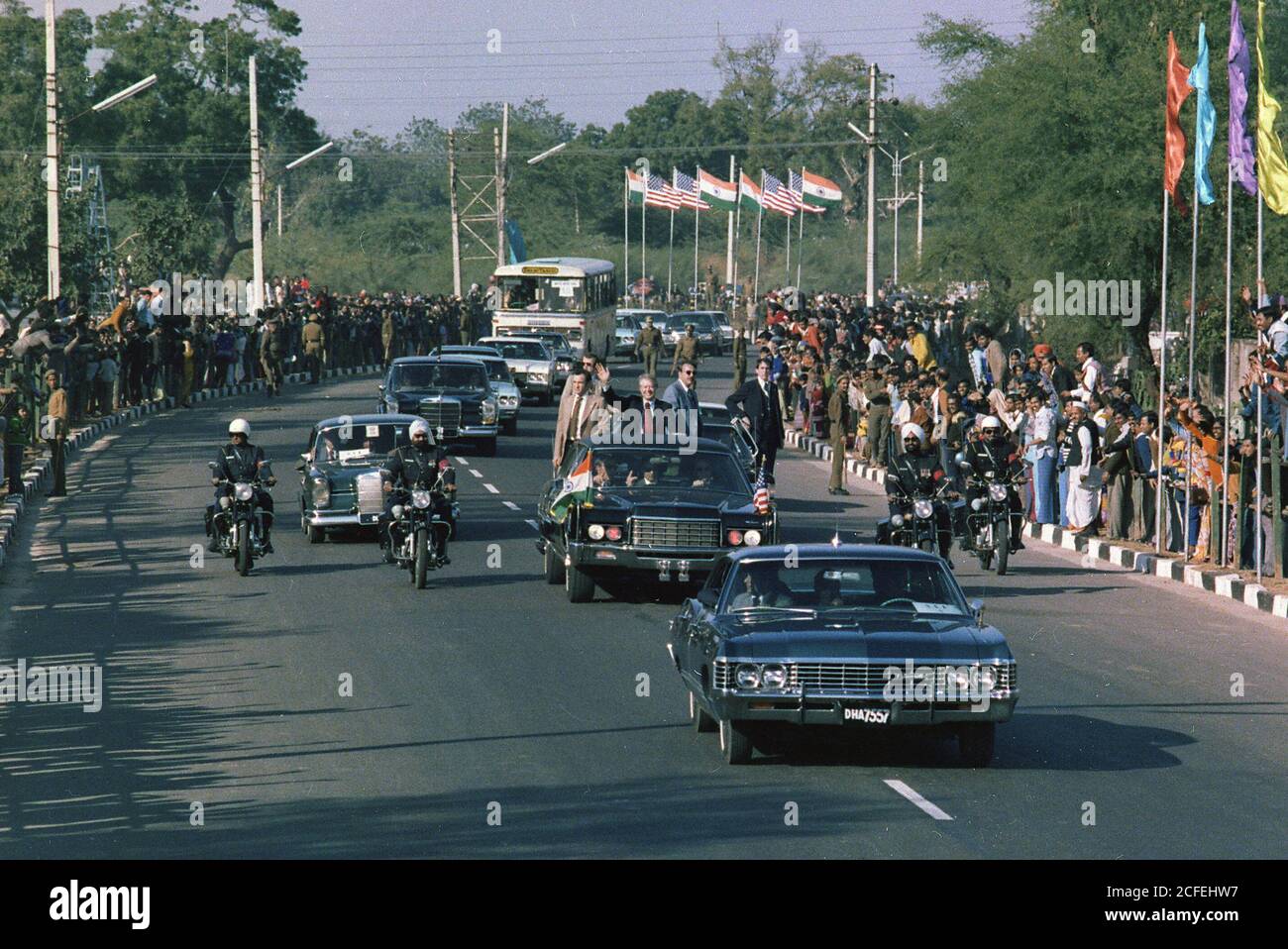 President carter motorcade hi-res stock photography and images - Alamy