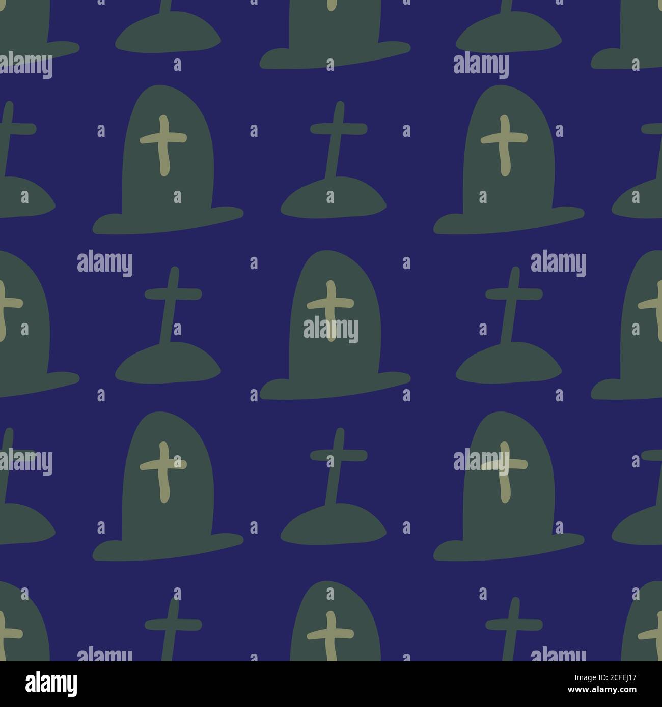 Graves on graveyard in Stock Vector Images - Alamy