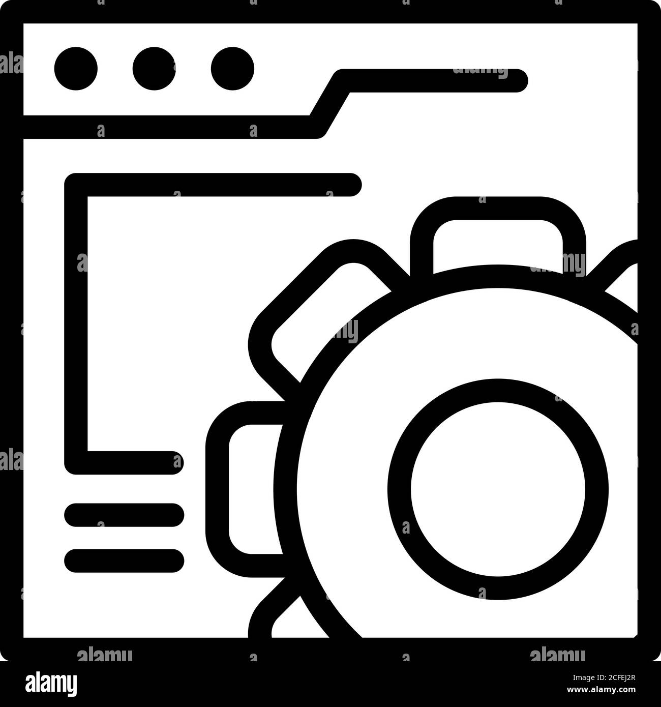 Page setting icon, outline style Stock Vector Image & Art - Alamy