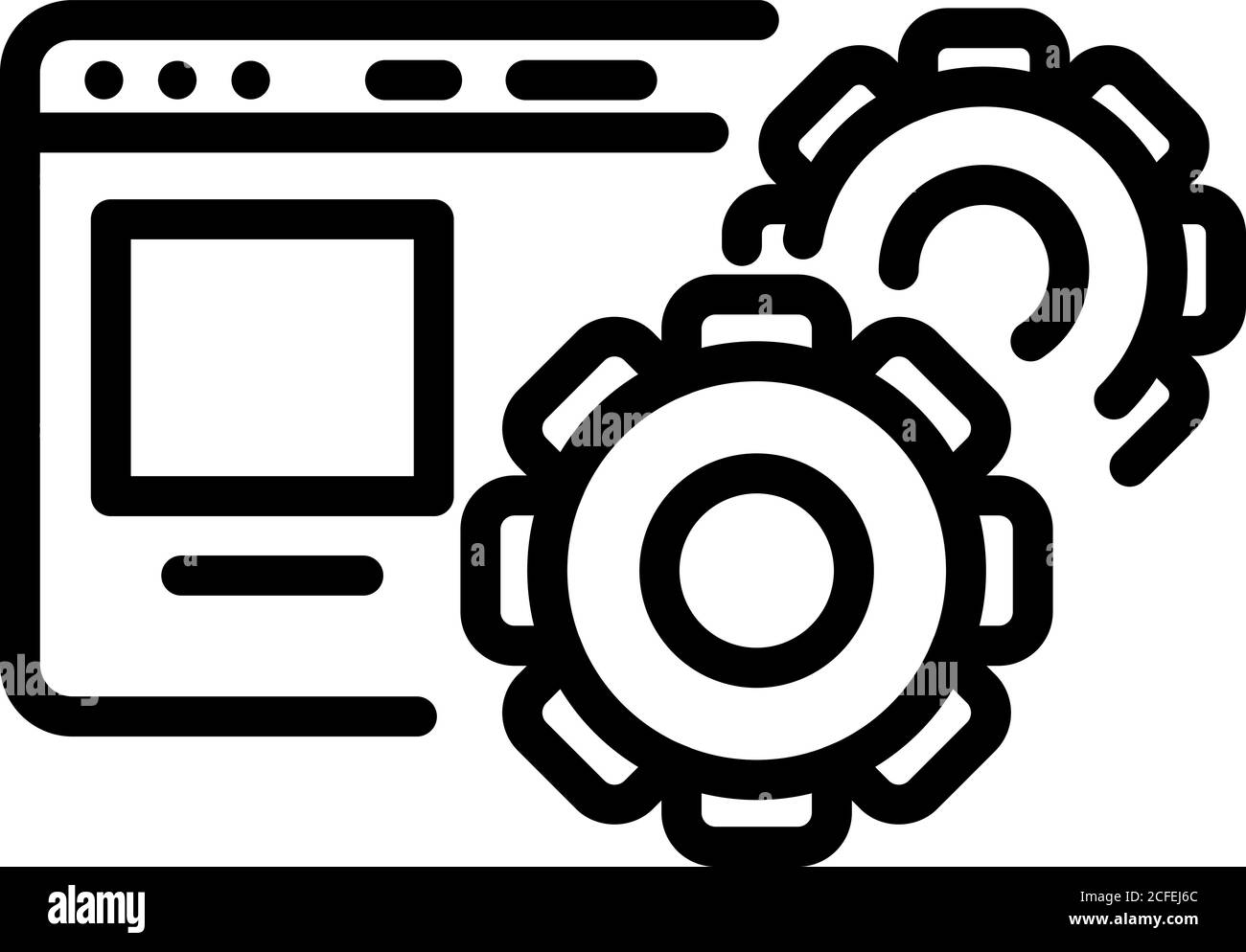 Computer monitor settings menu Stock Vector Images - Alamy