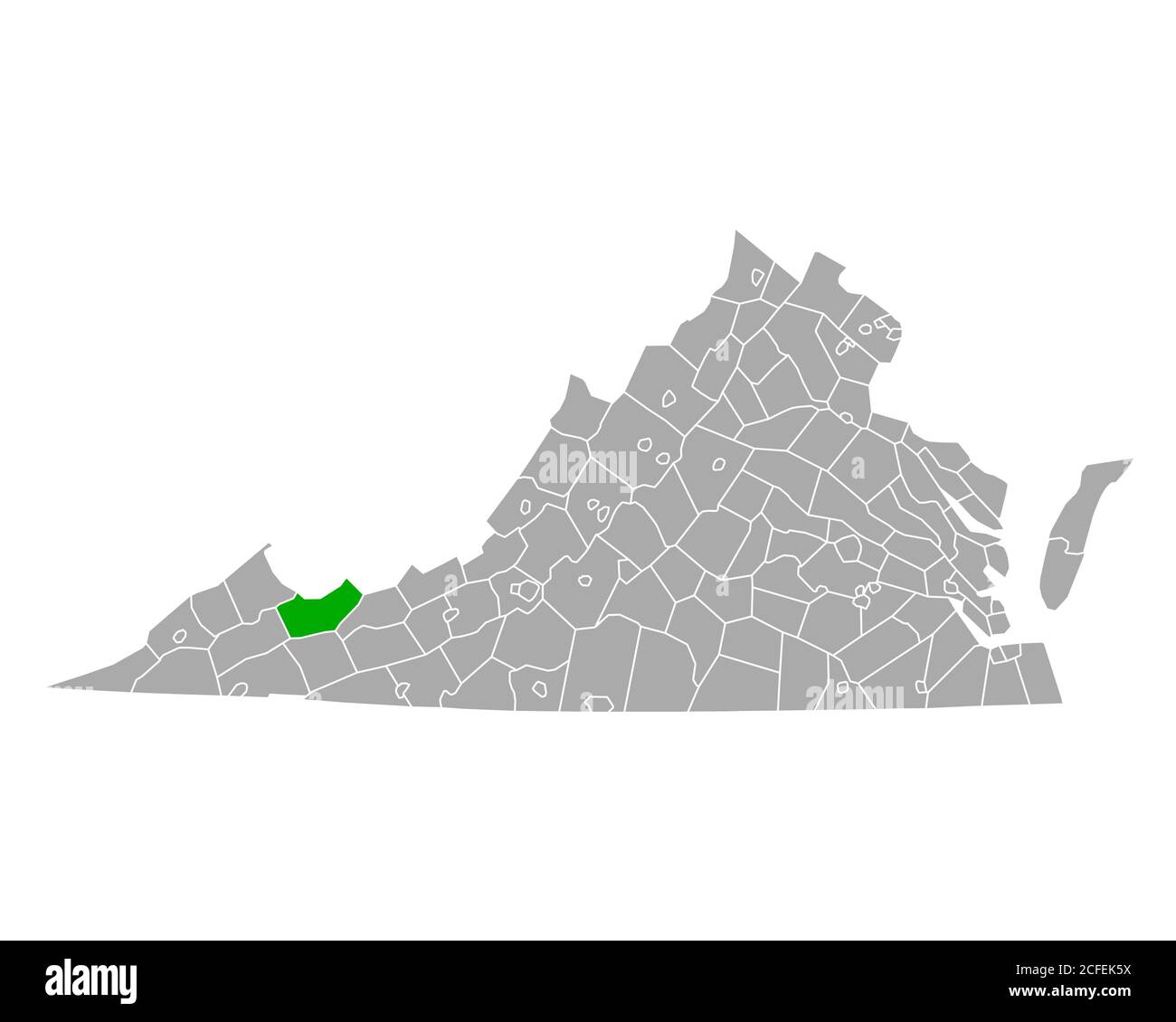 Tazewell county map hi-res stock photography and images - Alamy