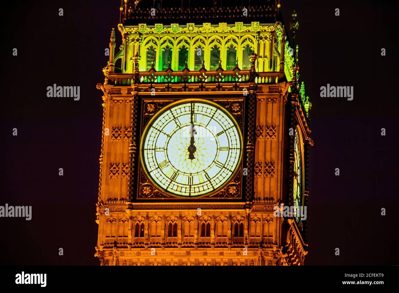 Big ben clock face and midnight hi-res stock photography and images - Alamy