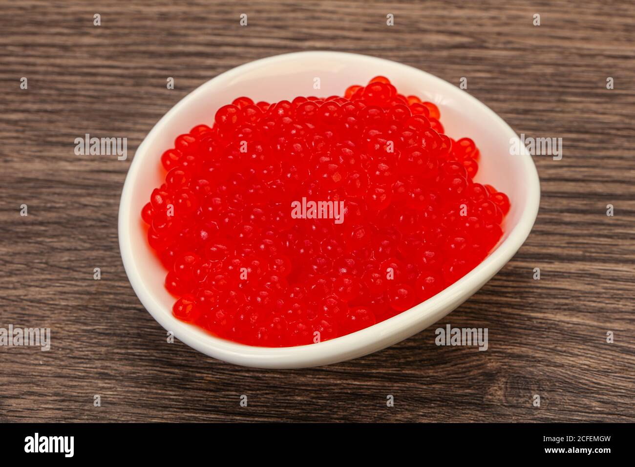 Luxury Red salmon caviar in the bowl Stock Photo - Alamy