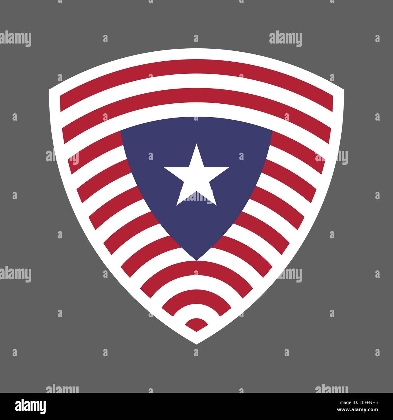 United States of America USA flag shield icon logo vector illustration ...
