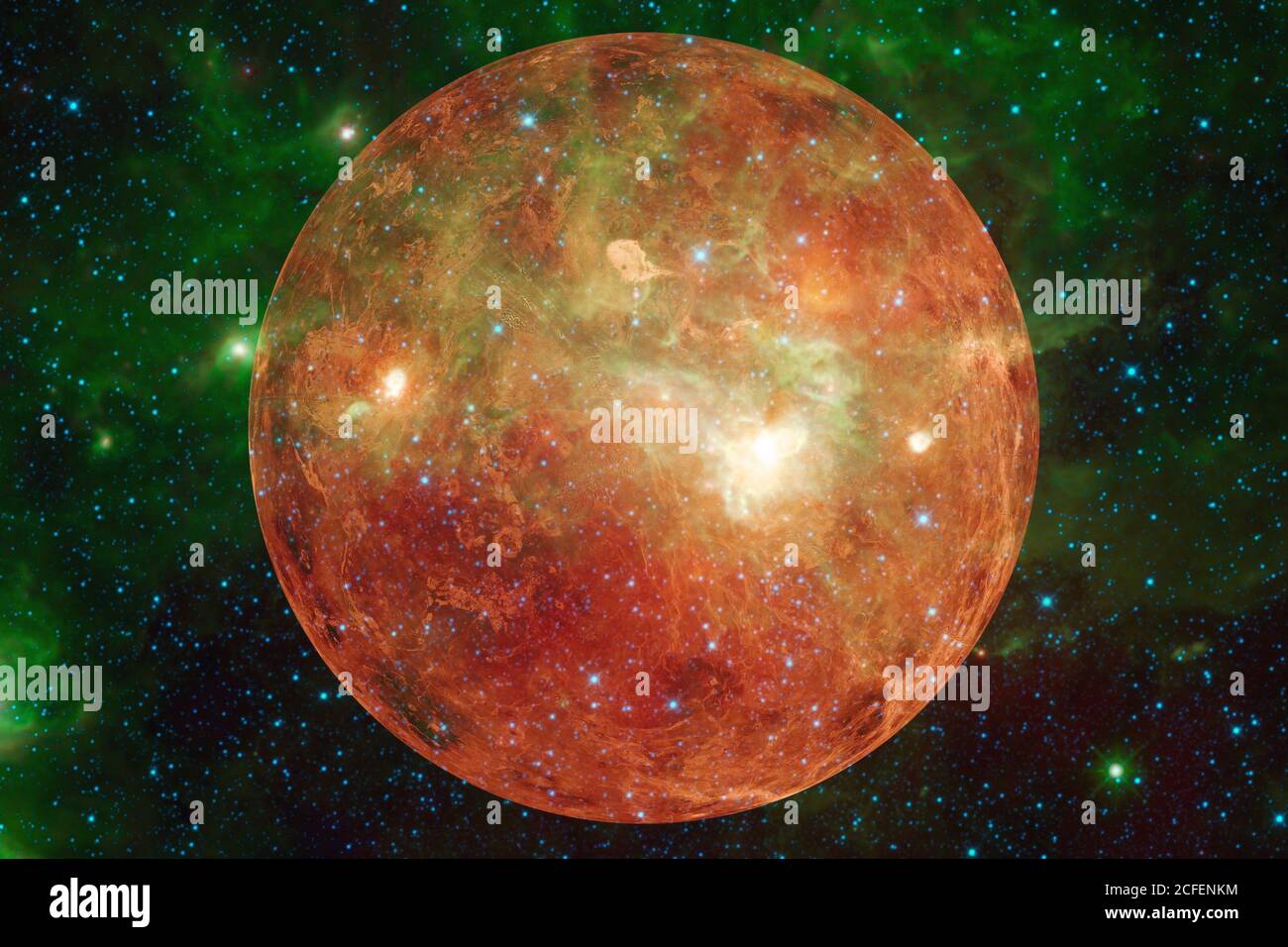 Planet Venus. Solar system. Cosmos art. Elements of this image ...