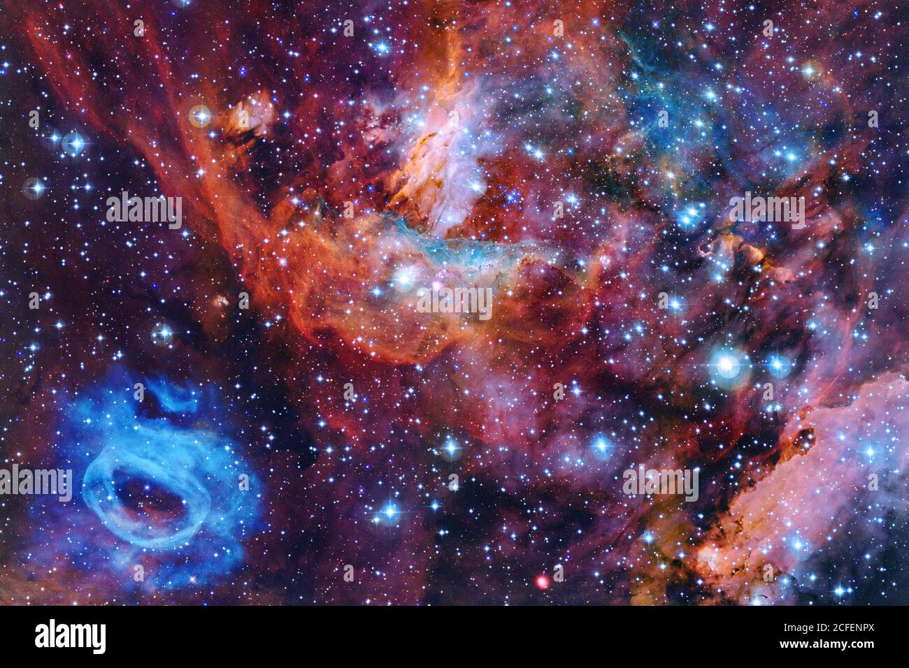 Cluster of stars. Starfield. Nebula. Elements of this image furnished ...