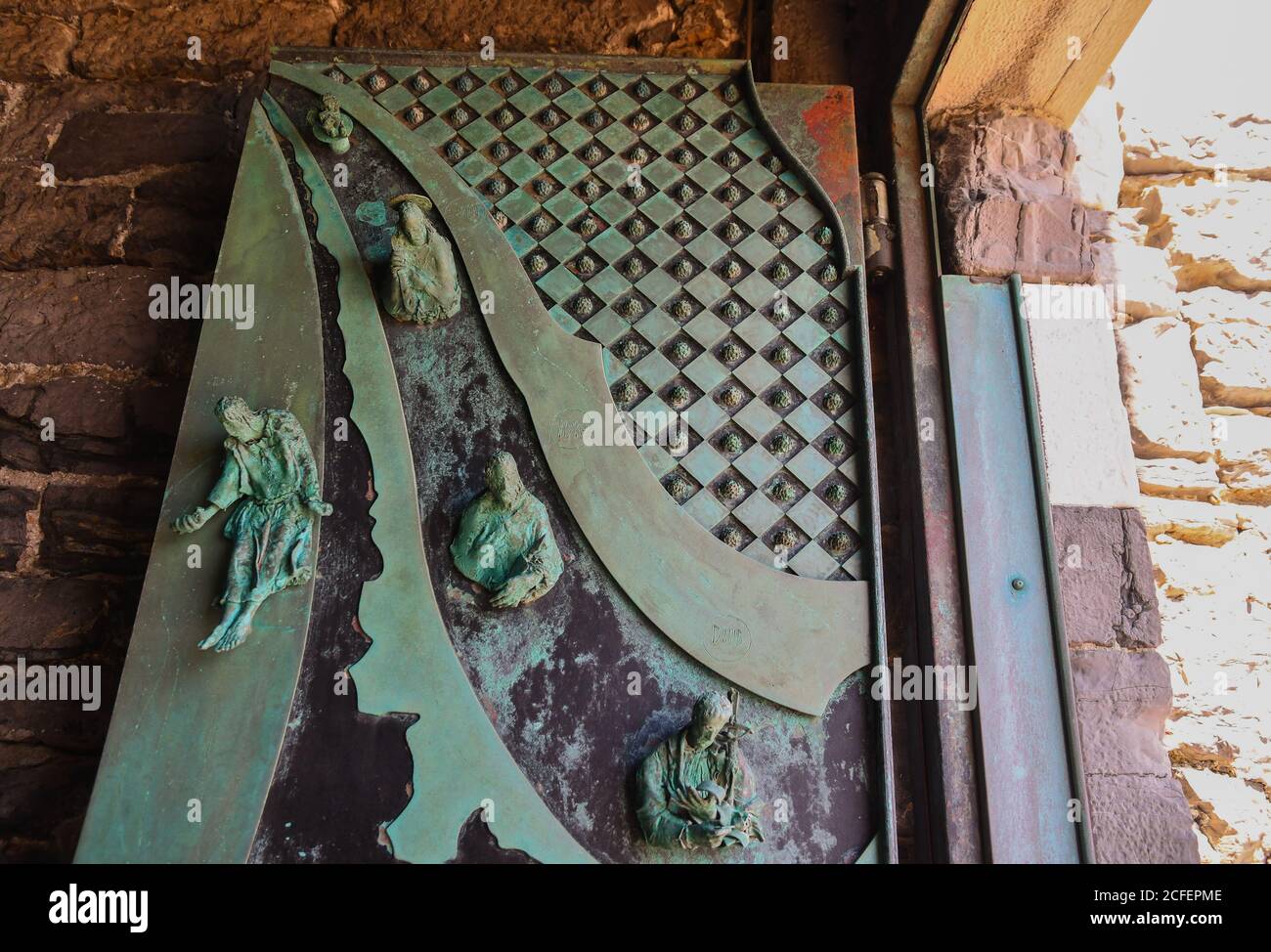 A leaf of the "Door of Heaven", artwork by the Neapolitan artist Lello ...