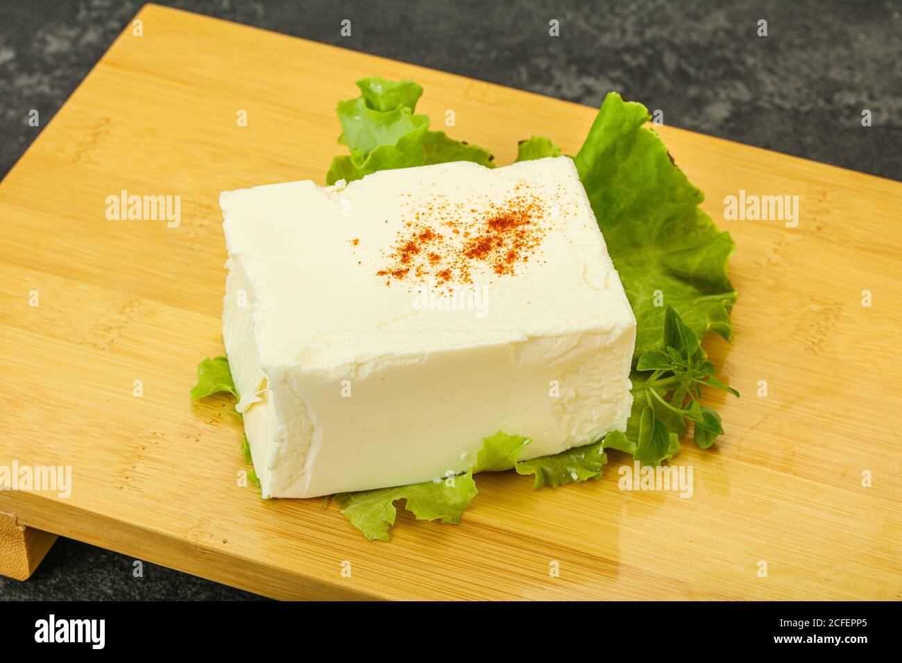 Greek traditional soft feta dairy cheese Stock Photo - Alamy