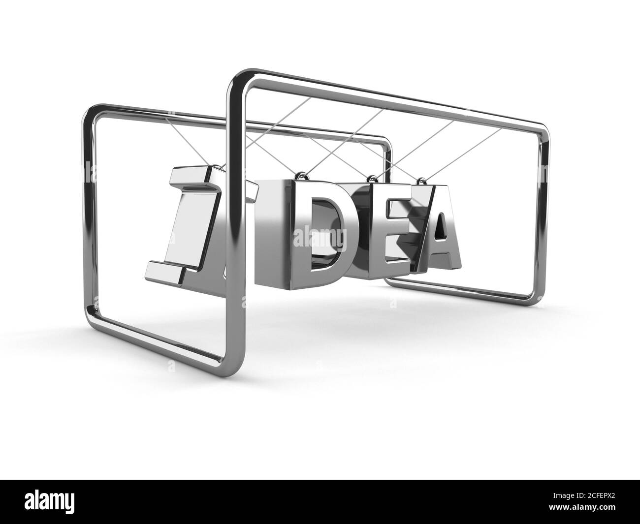 Idea concept isolated on white background Stock Photo - Alamy
