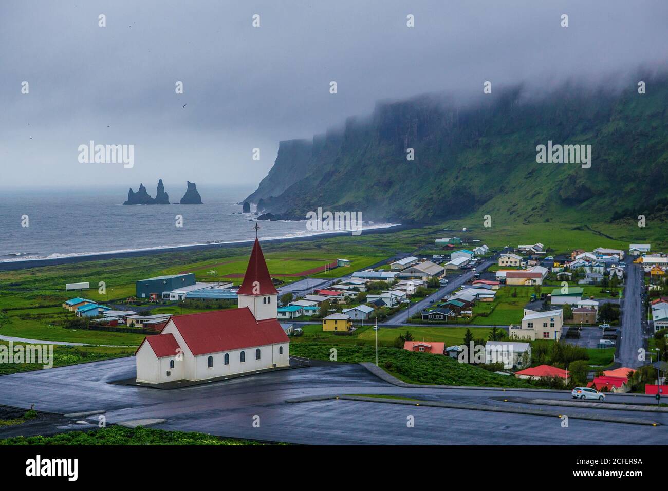 Beautiful town vik myrdal iceland hi-res stock photography and images ...