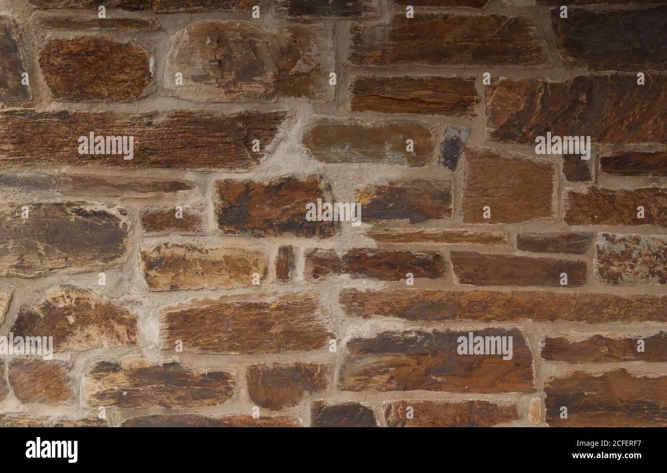 Background or Texture of a Granite Stone Wall from a Traditional ...