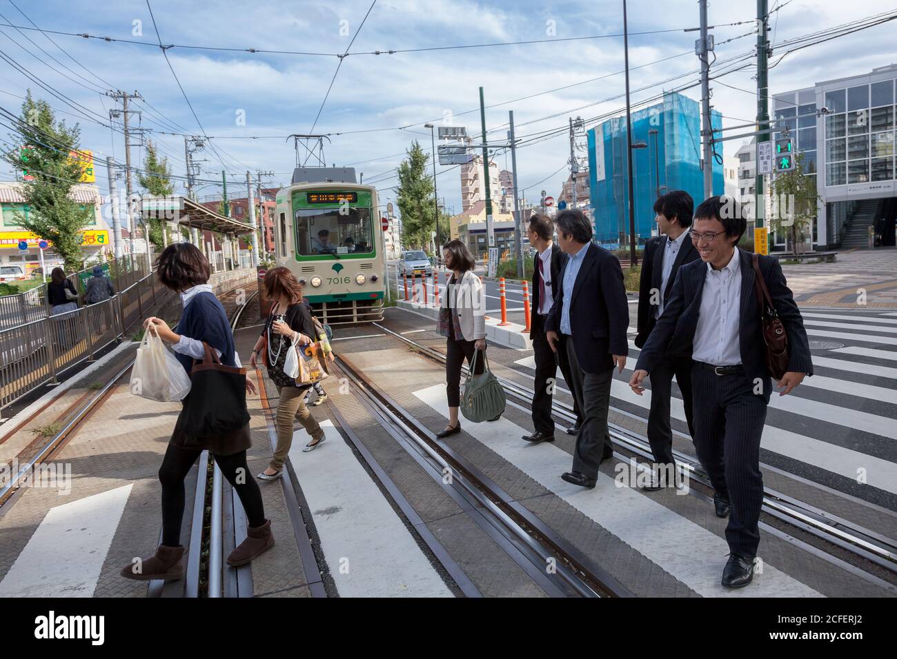 Tram In Japan High Resolution Stock Photography and Images - Alamy