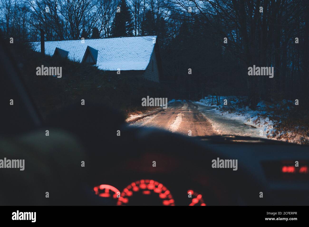 Driving in dark countryside hi-res stock photography and images - Alamy