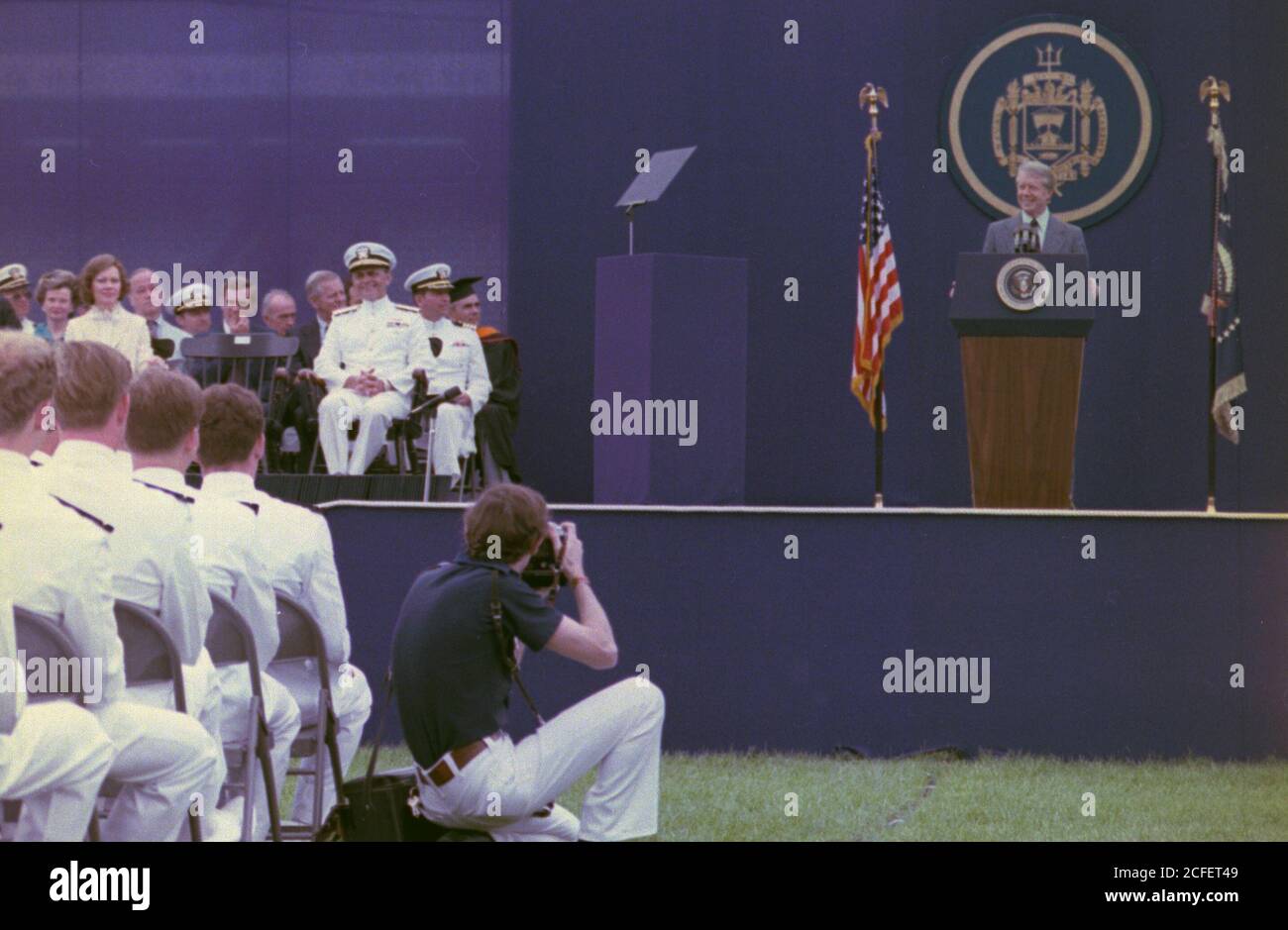 Jimmy Carter visit the Naval Academy at Annapolis MD ca. 7 June 1978 ...