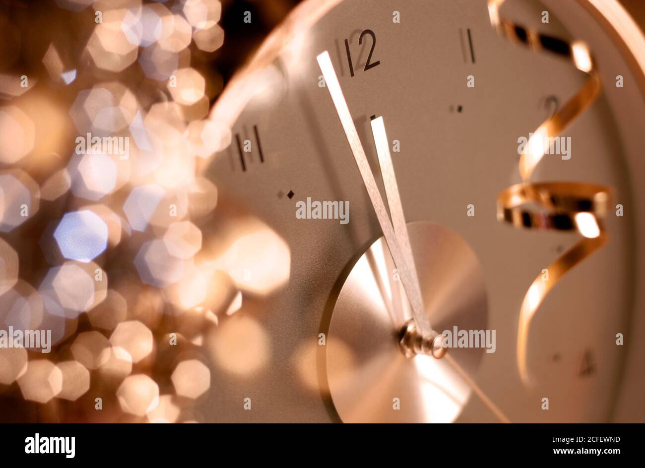 New year clock Stock Photo - Alamy