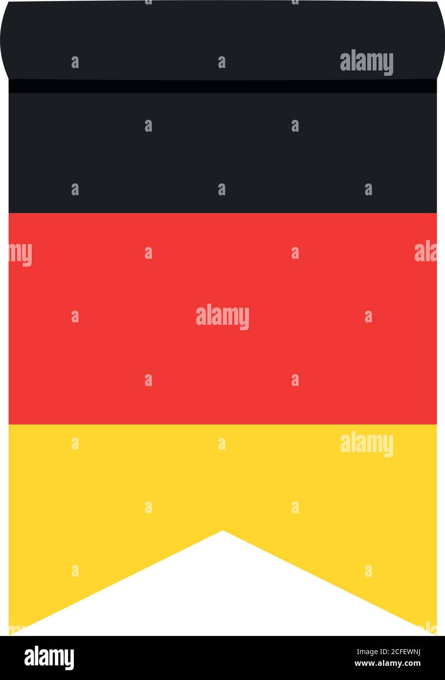 germany flag waving ribbon hanging vector illustration design Stock ...