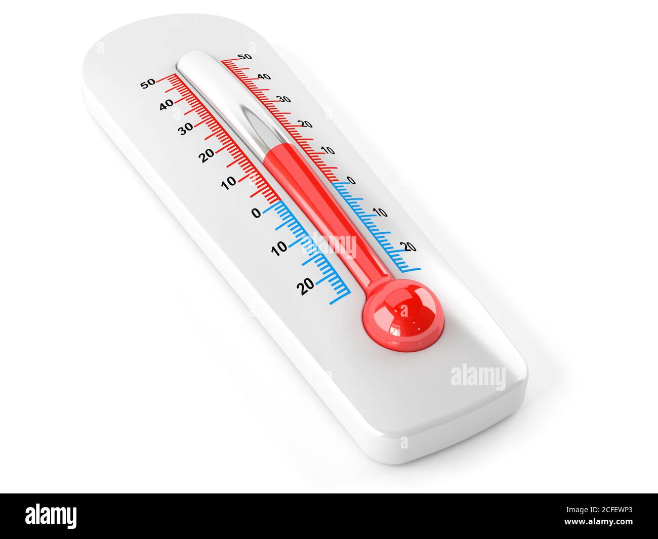 Thermometer isolated on white background Stock Photo - Alamy