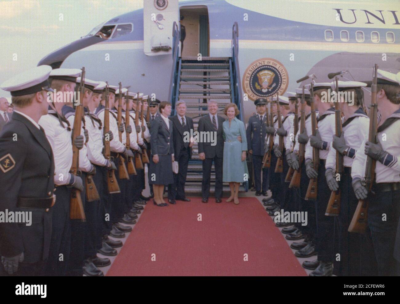 Mrs. Schmidt Helmut Schmidt Jimmy Carter and Rosalynn Carter at the ...