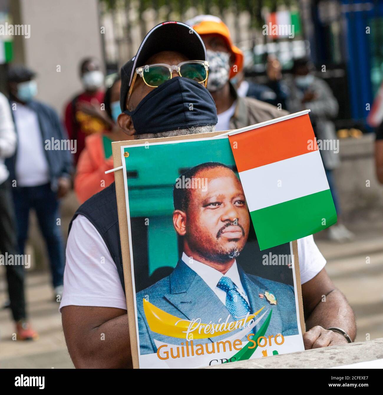 London, UK. 5th Sep, 2020. Protest by UK based citizens of the Ivory ...