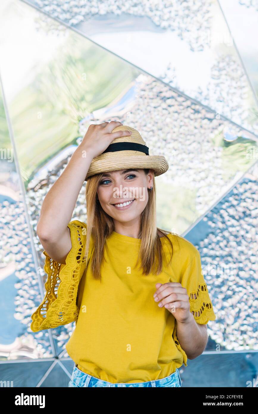 Stylish hat posing hi-res stock photography and images - Alamy