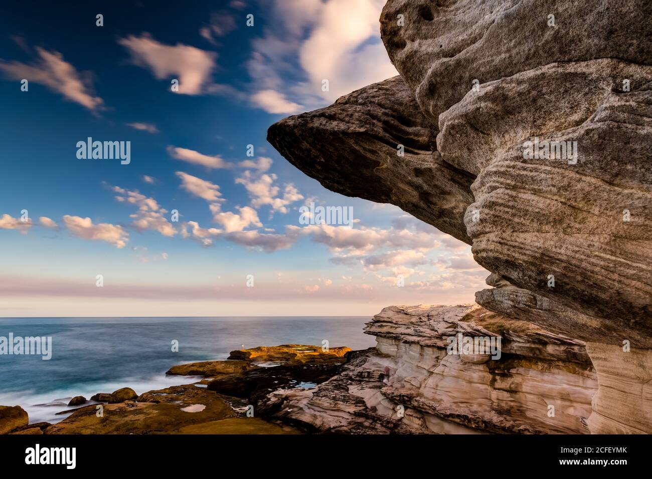 Cronulla View in Kamay Botany Bay National Park under Sunset Stock ...