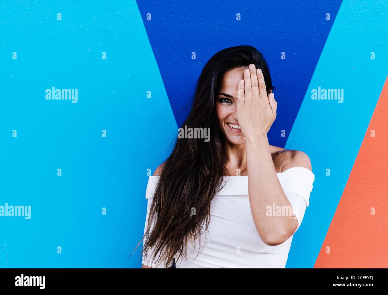 Woman Hiding Face By Hair High Resolution Stock Photography and Images ...