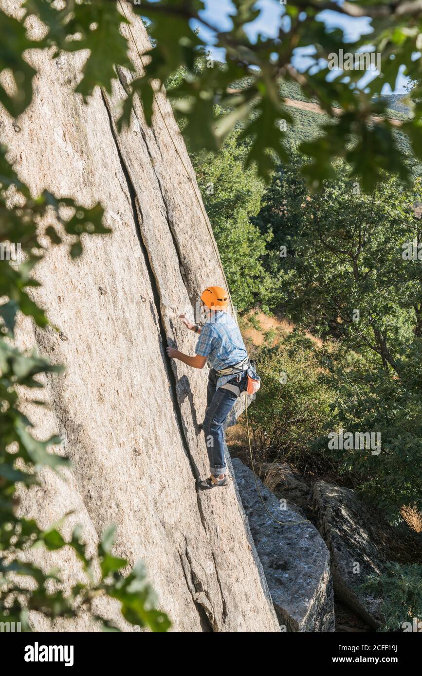Top view free climber hi-res stock photography and images - Alamy