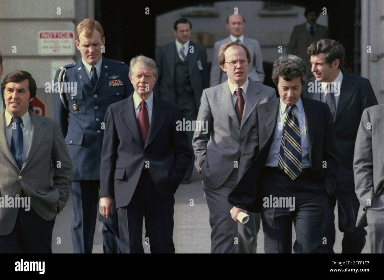 Jimmy Carter and White House aides Jordan Hamilton Rex Grannum with ...