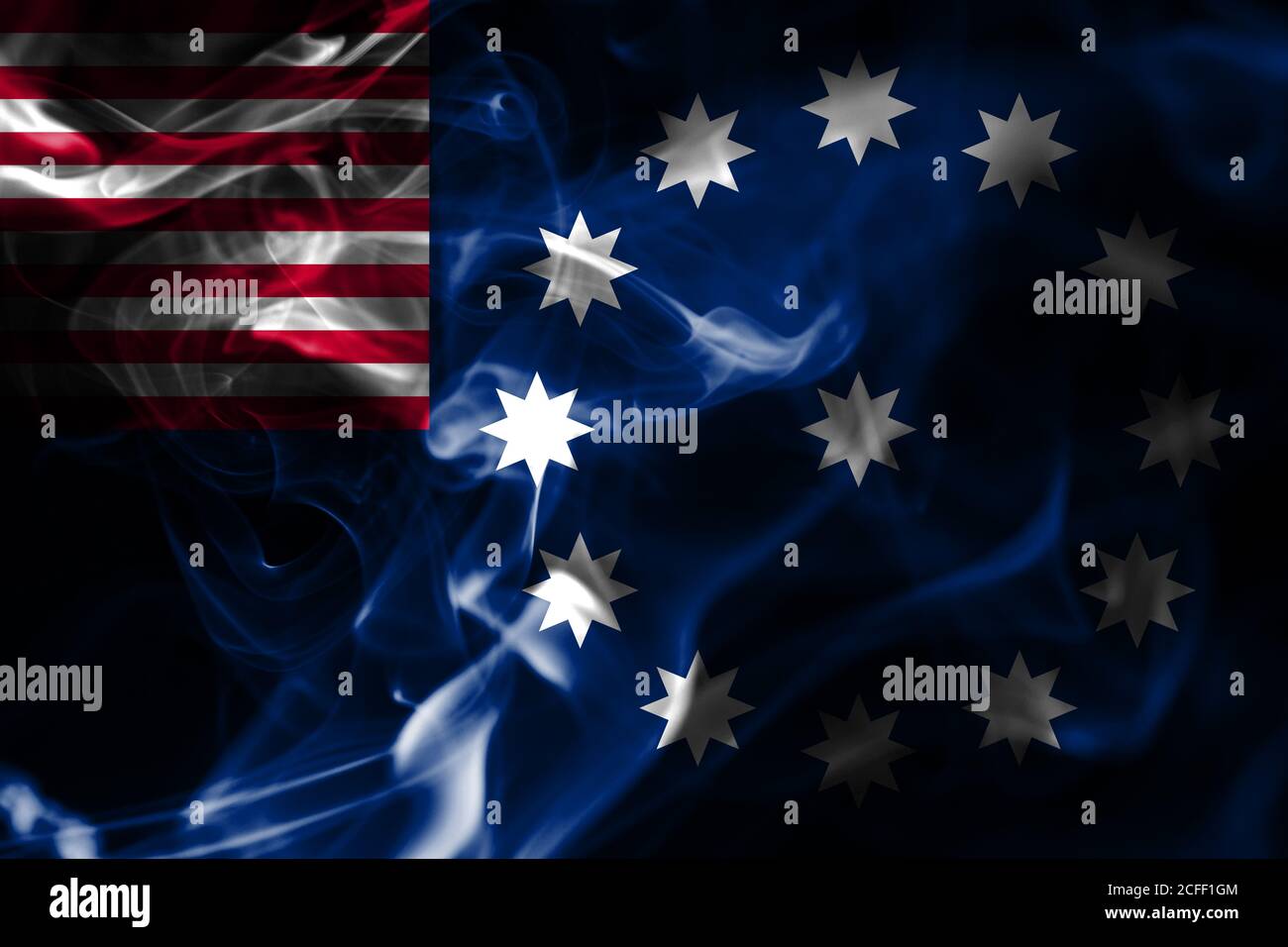 Easton city smoke flag, Pennsylvania State, United States Of America ...