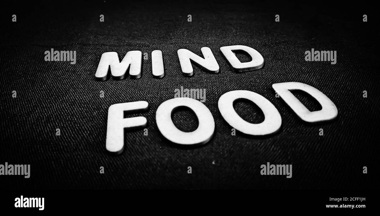Mind Food word presented on text form for education awareness Stock ...