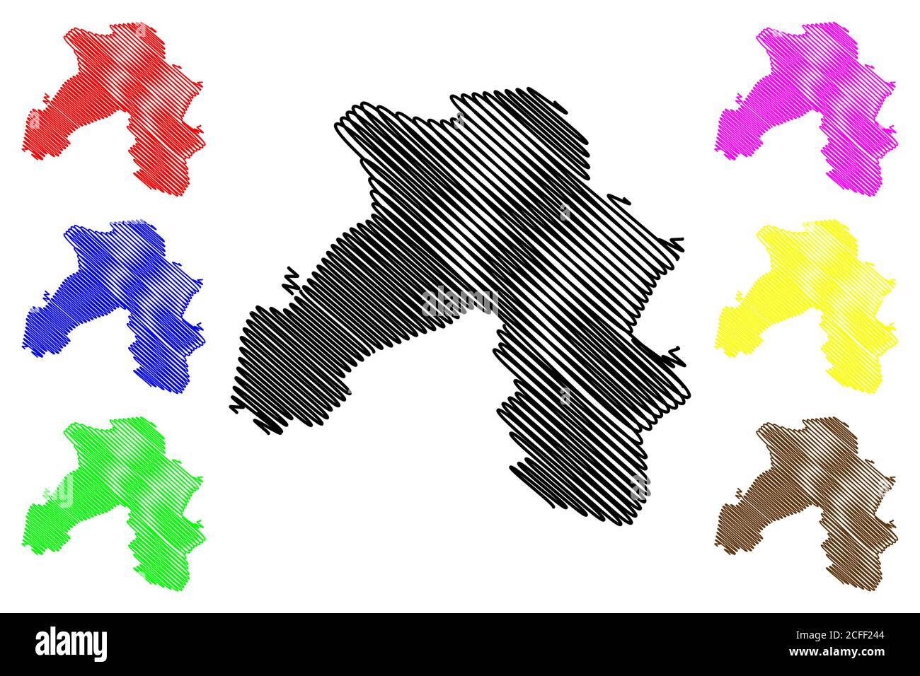 Karaj City (Islamic Republic of Iran, Persia, Alborz Province) map ...