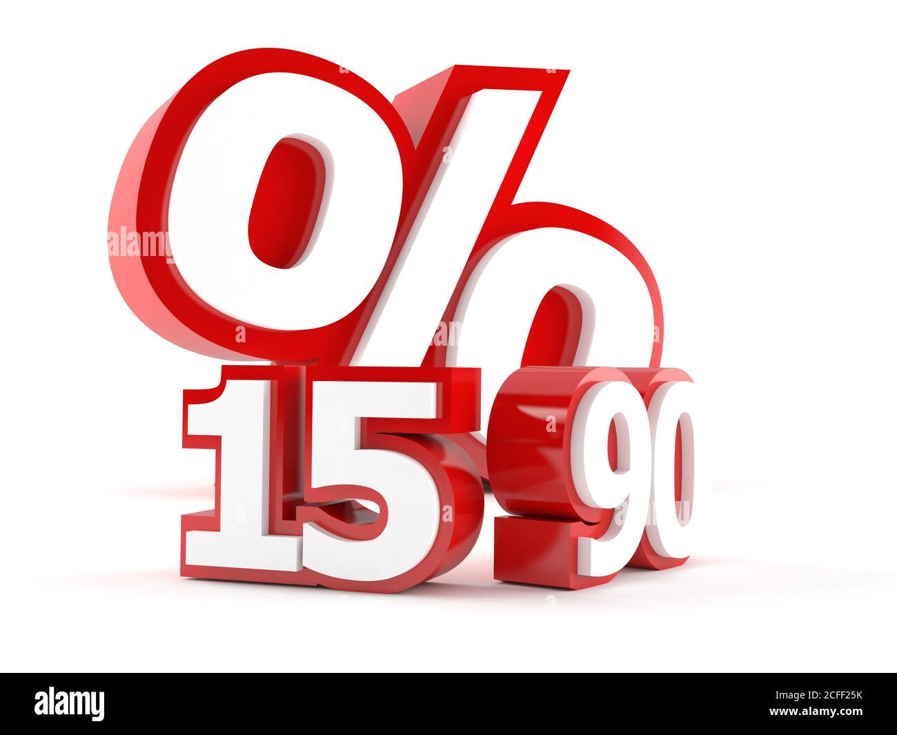 Percent symbol isolated on white background Stock Photo - Alamy